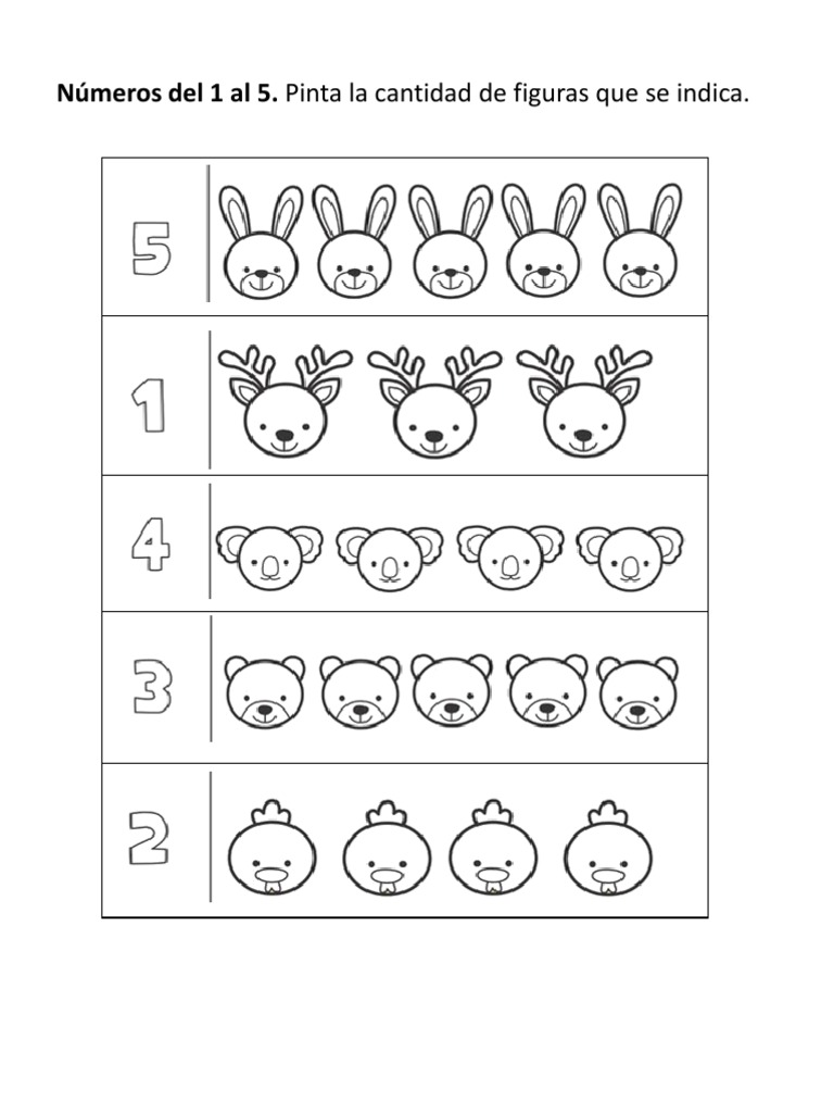 Guias Numeros 1 Al 5 | PDF | Métodos y materiales de enseñanza