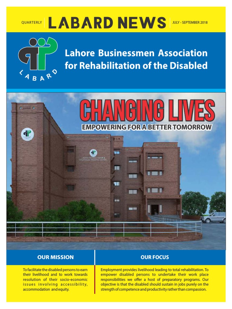 LABARD Newsletter August | Download Free PDF | Disability | Vocational ...