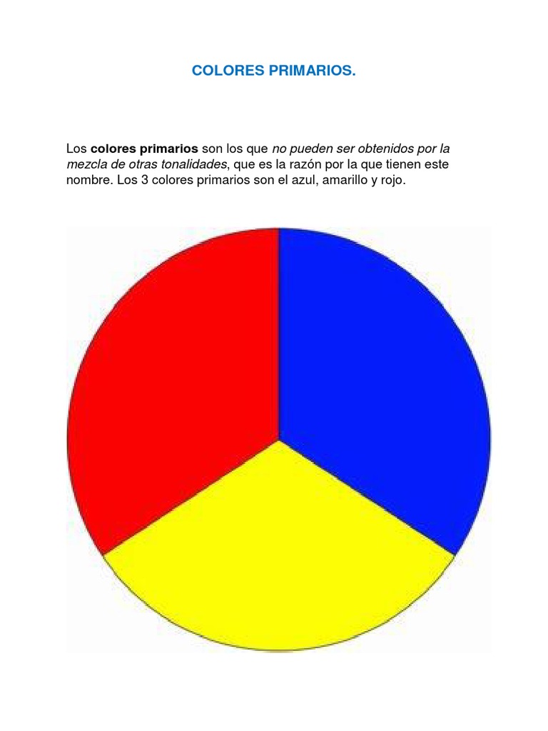 COLORES PRIMARIOS y Textura PDF | PDF | Color | Rojo