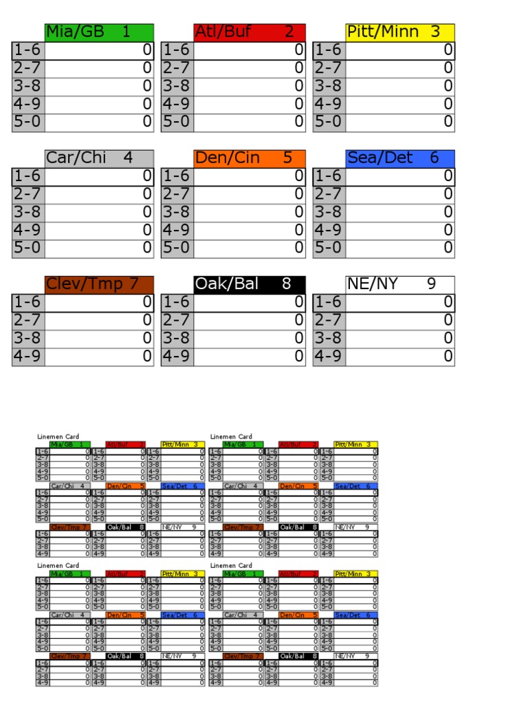 9 Pod Cards | PDF | National Football League Seasons | National ...