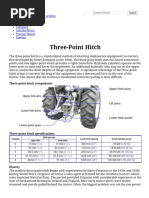 3-Point Hitch Dimensions | PDF | Tractor | Wheeled Vehicles