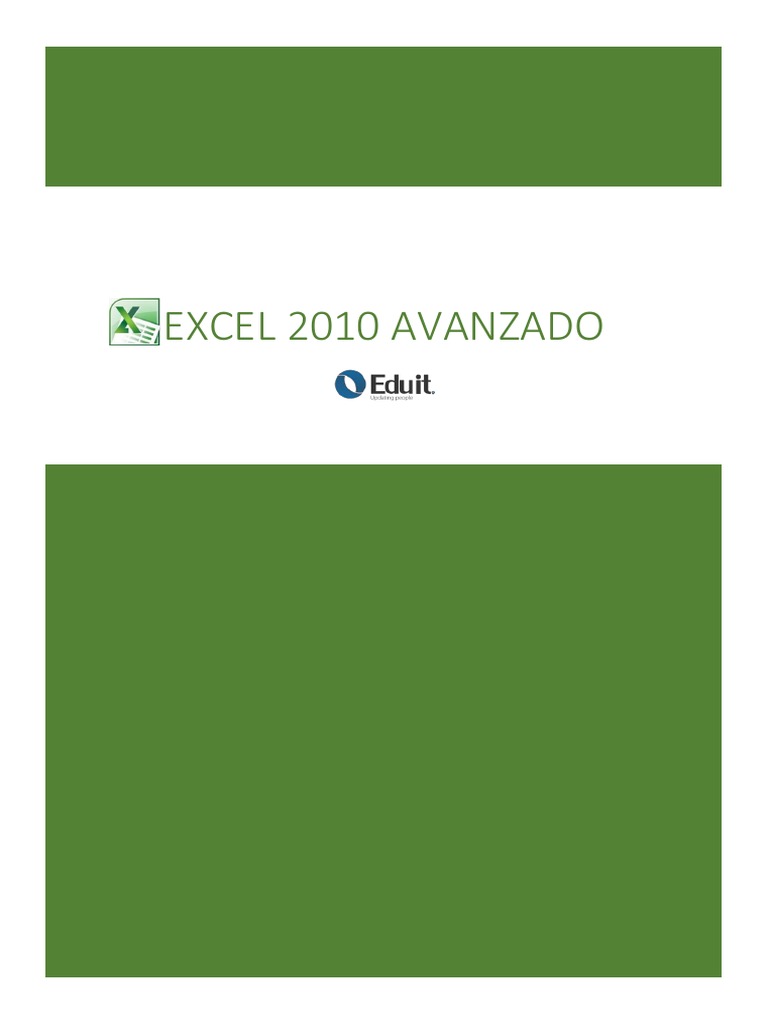 Guía Excel 2010 Expert - Actualizado2016 | PDF | Microsoft Excel | Informática