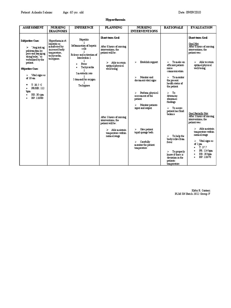 NCP Hyperthermia | PDF | Hyperthermia | Medicine