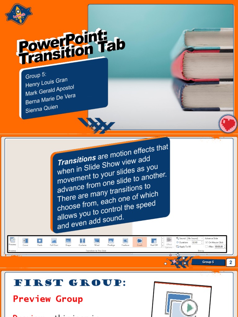 PowerPoint Transition Tab | PDF | Technology & Engineering