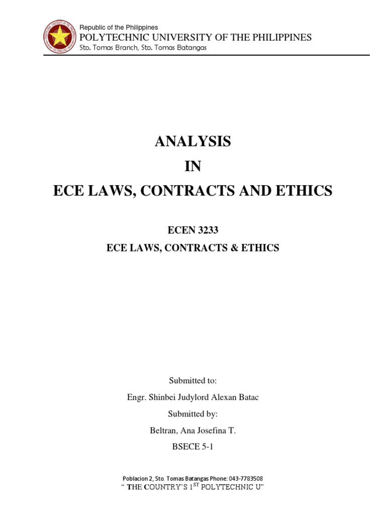 Case Study For Ece Laws | PDF