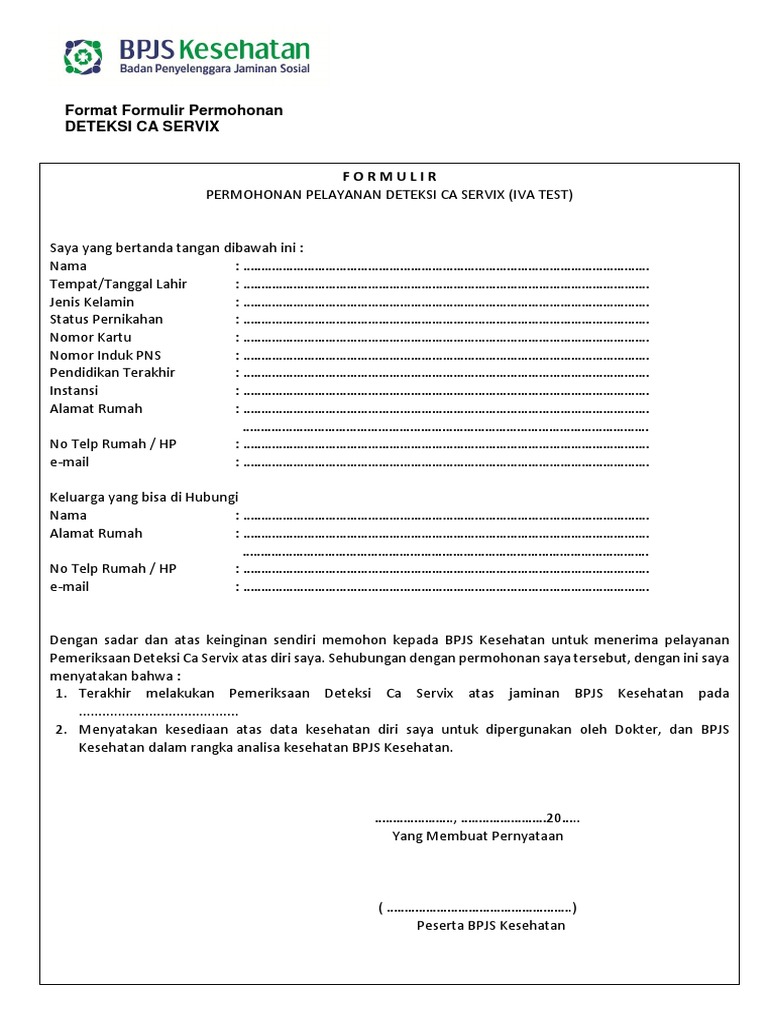 Formulir IVA Test | PDF