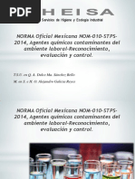 NOM 033-STPS-2015 (Marzo) | PDF | Oxígeno | Química