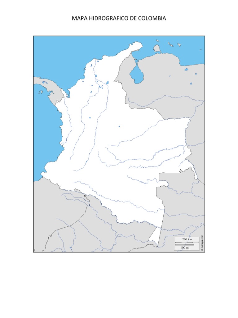 Mapa Hidrográfico de Colombia | PDF