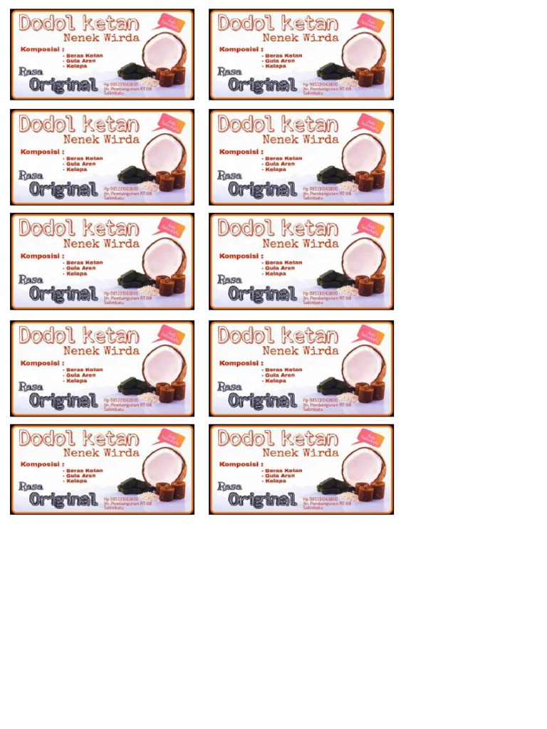 Stiker Dodol Usman | PDF