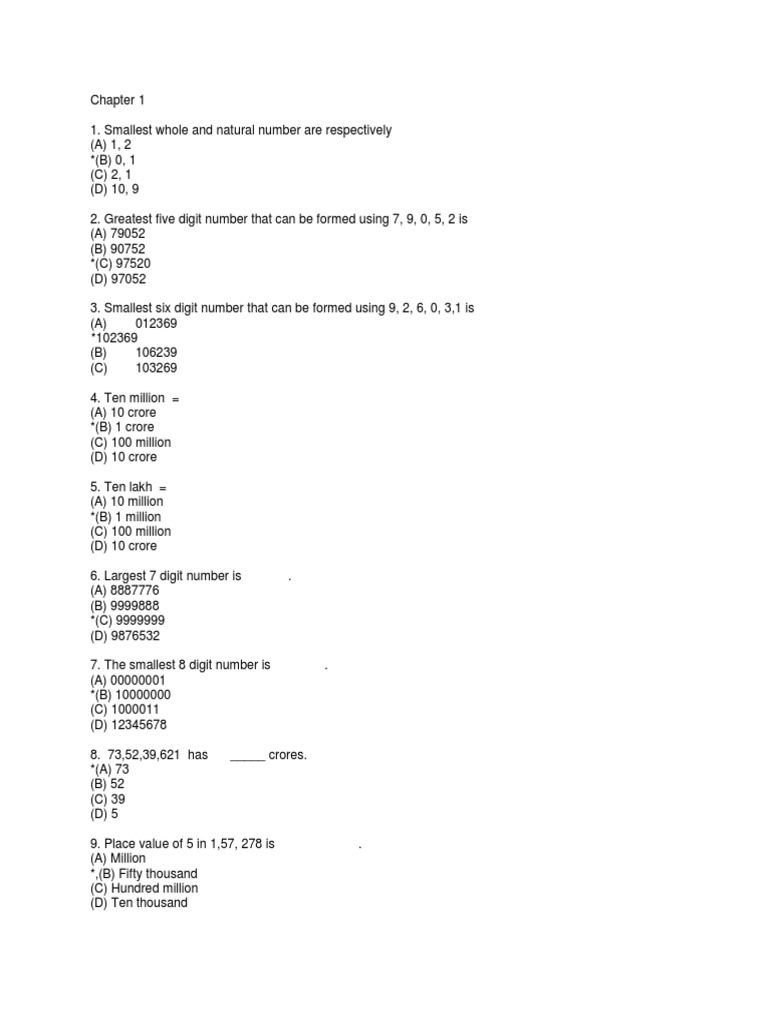 Chapter 1-Number Sense | Download Free PDF | Encodings | Notation