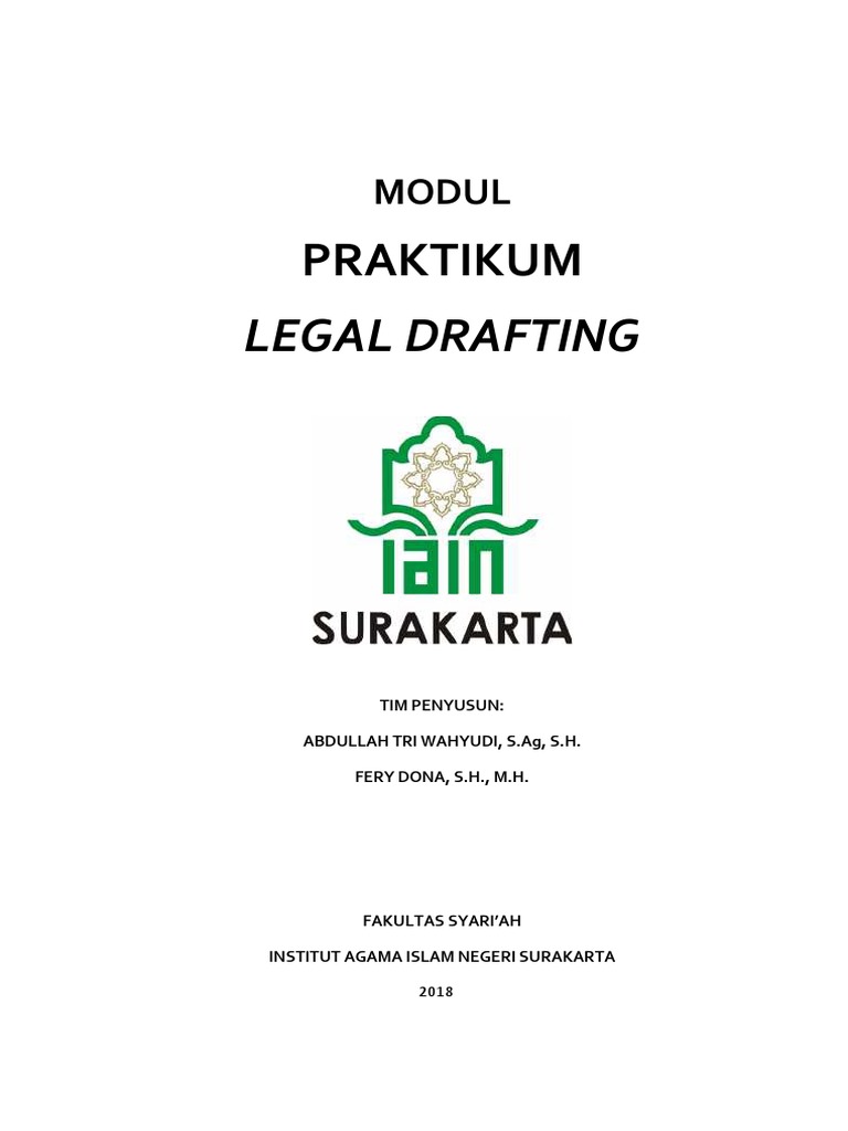 Modul Legal Drafting | PDF