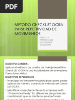 Check List OCRA | PDF | Mano | Fuerza