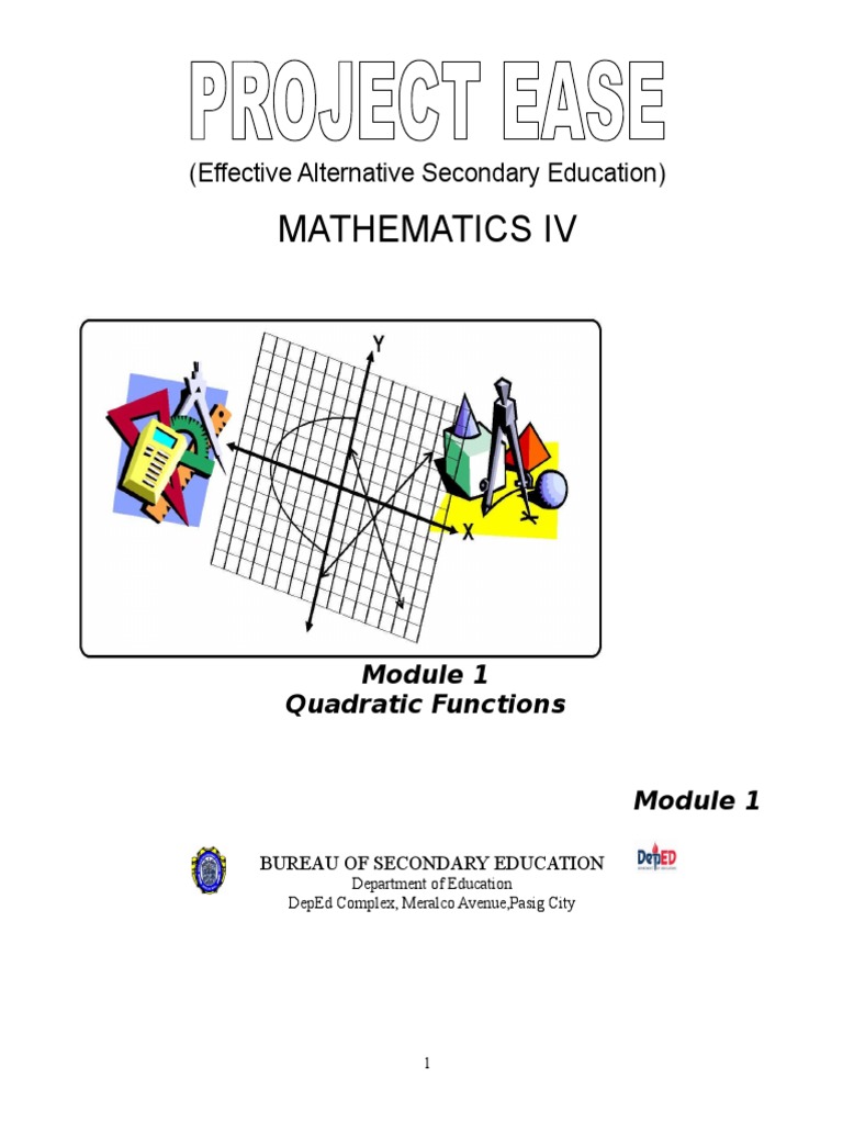 Module 1 - Quadratic Functions | PDF | Area | Mathematical Concepts
