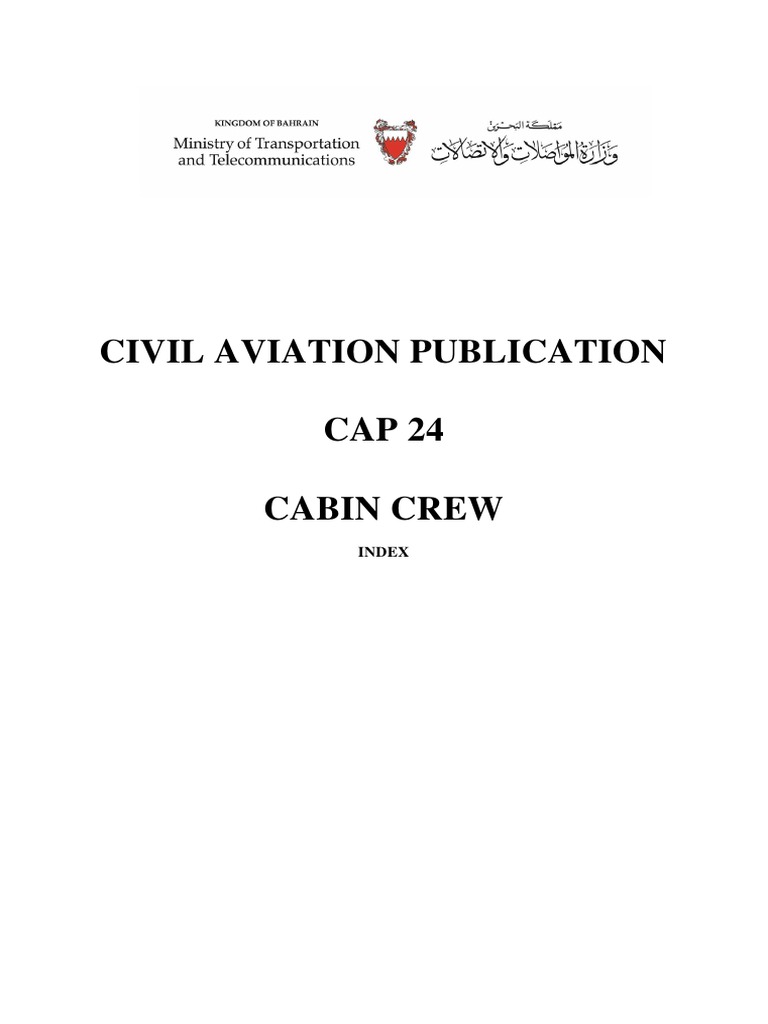 Guidance for Cabin Crew Training Organizations, Programs, and ...
