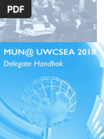 MUN Delegate Handbook | PDF | United Nations | International Relations