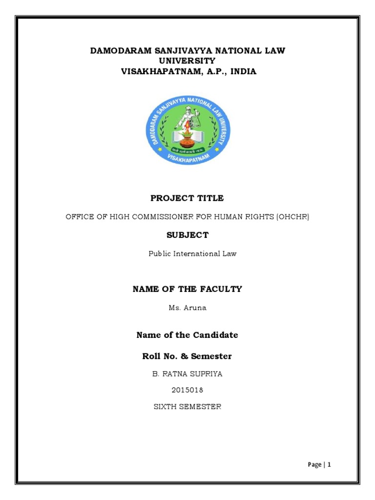 Final Edited Pil Project | PDF | Human Rights | United Nations General ...