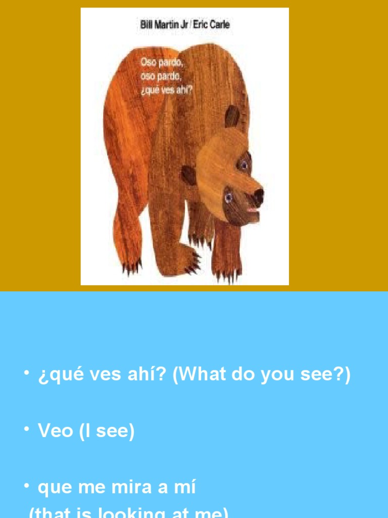 Oso pardo, ¿qué ves ahí? | PDF