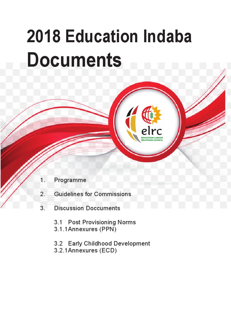 2018 Education Indaba Documents | PDF