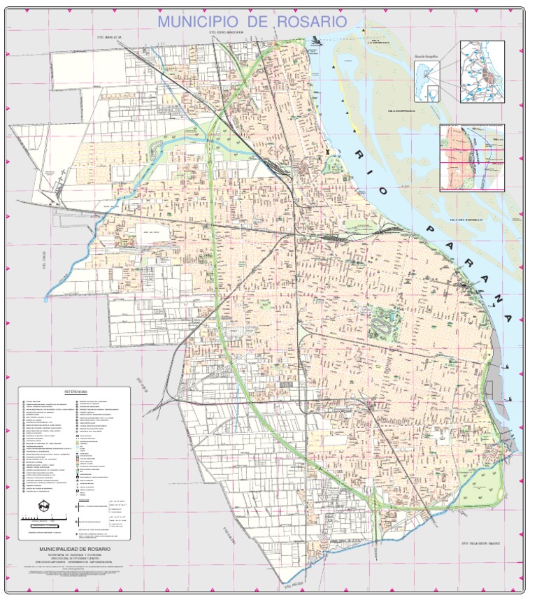 Mapa de calles de Rosario, Santa Fe | PDF