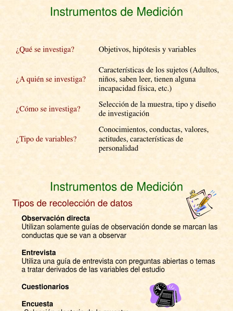 Instrumentos.pdf | Cuestionario | Medición