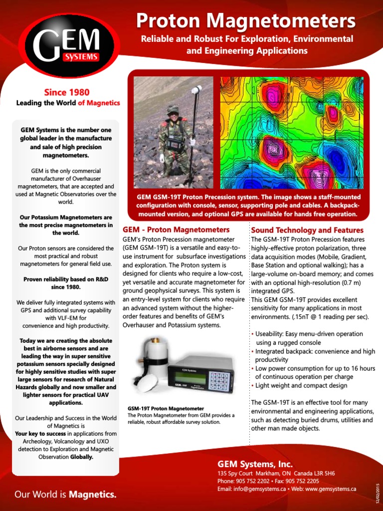 GEM Proton GSM 19tfin | PDF | Magnetometer | Electrical Engineering