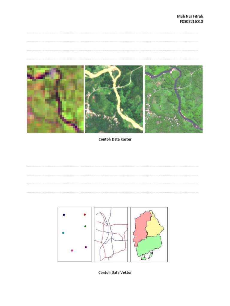 Perbedaan Data Raster Dan Vektor | PDF
