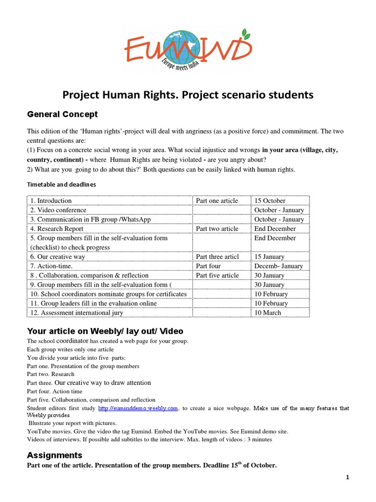 Human Rights-Students 2018 | PDF | You Tube | Human Rights