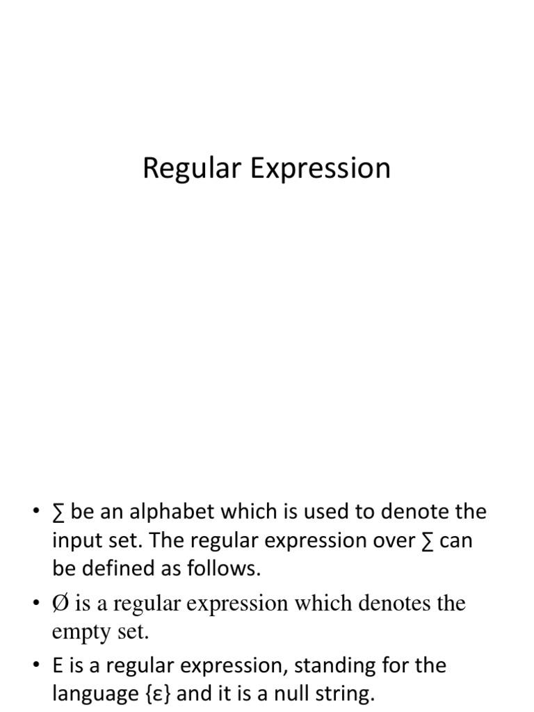 Regular Expression | PDF | Regular Expression | String (Computer Science)