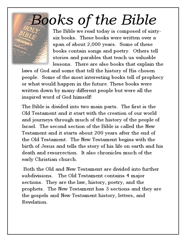 Books of The Bible | PDF | New Testament | Bible