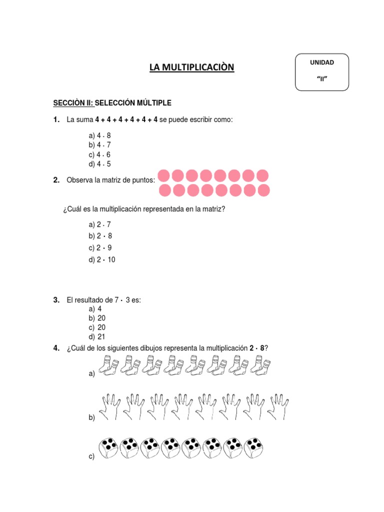 Hojas De Trabajo De Prueba De Multiplicación Mixta