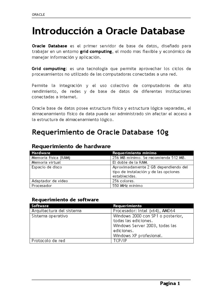 Oracle PDF | PDF | Base de datos Oracle | SQL