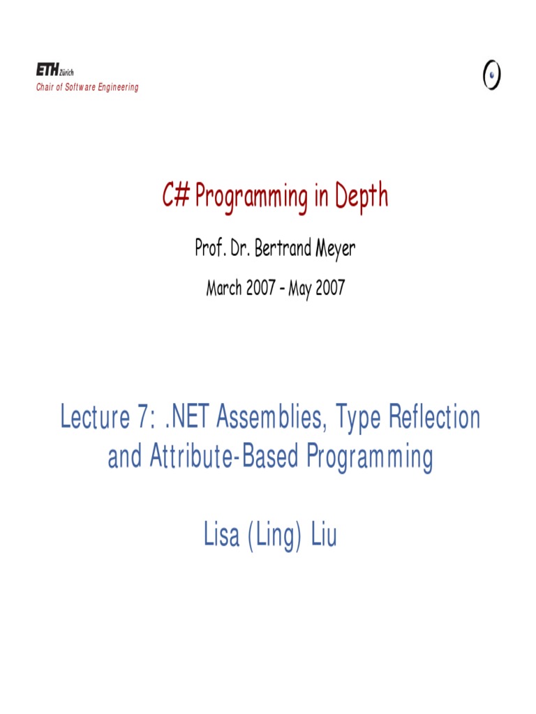 C Programming In Depth And Attribute Based Programming Lisa Ling