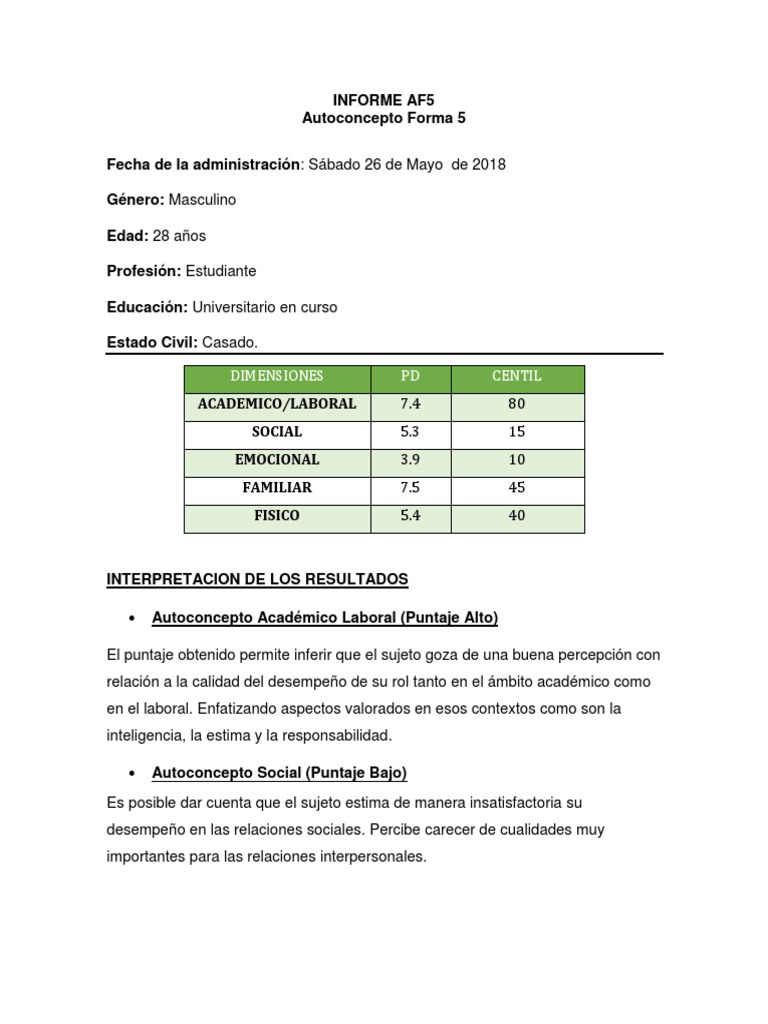 Informe Af5 | PDF