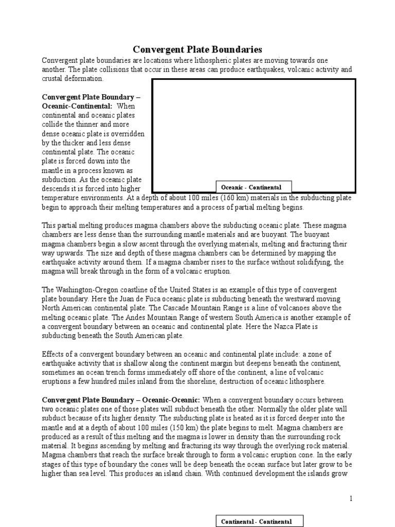 Plate Boundaries Activity | PDF | Plate Tectonics | Fault (Geology)