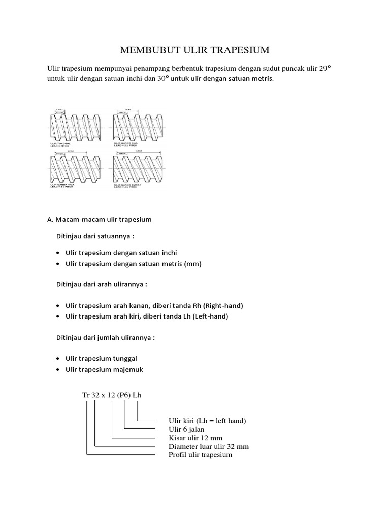 Ulir Trapesium | PDF