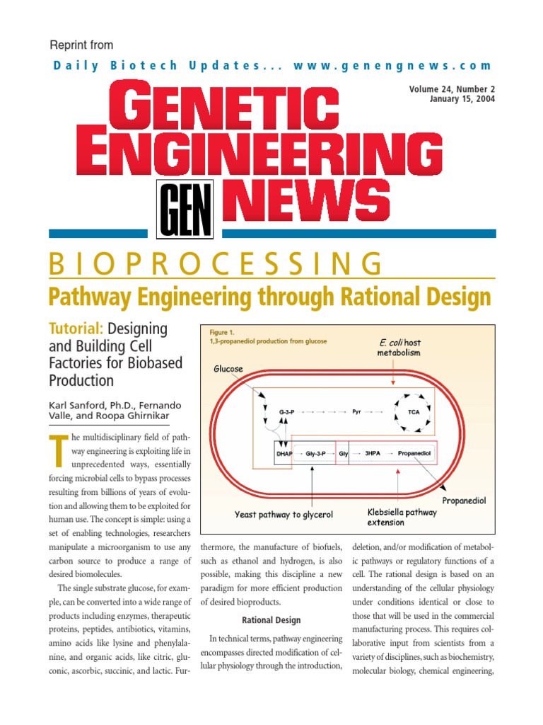 Genencor Propanodiol 2004 | PDF | Metabolic Pathway | Escherichia Coli