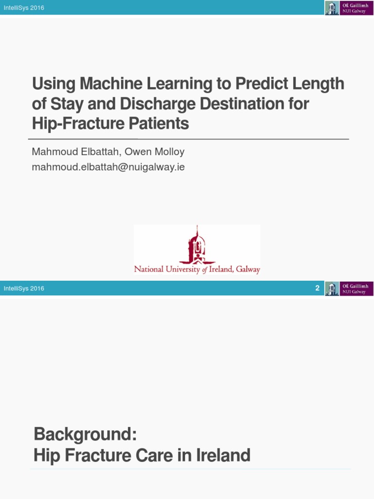 Using Machine Learning To Predict Length of Stay and Discharge ...