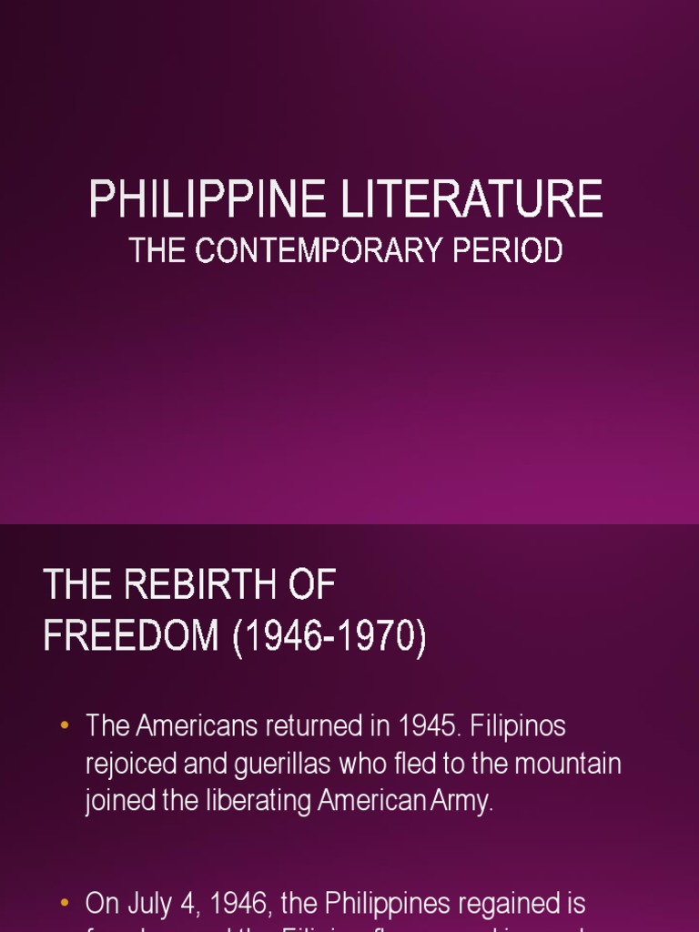 6 Contemporary Period | PDF | Philippines
