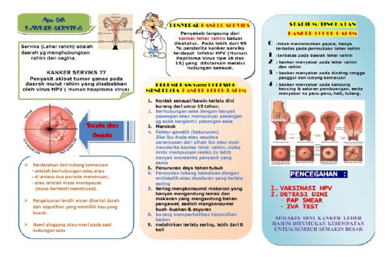 Leaflet Kanker Serviks | PDF