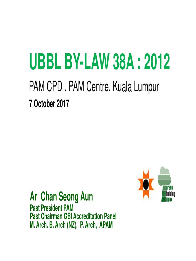 Ubbl by Law 38a 2012 Part 1 | PDF | Roof | Building Insulation