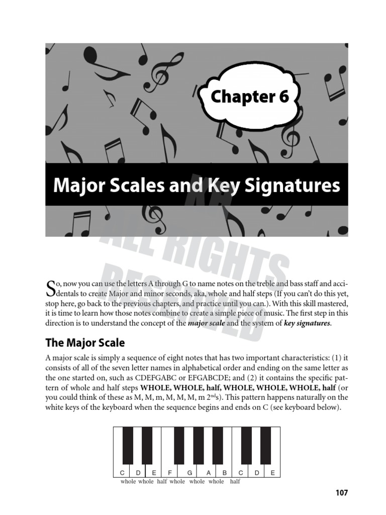 Major Scales | PDF | Scale (Music) | Music Theory