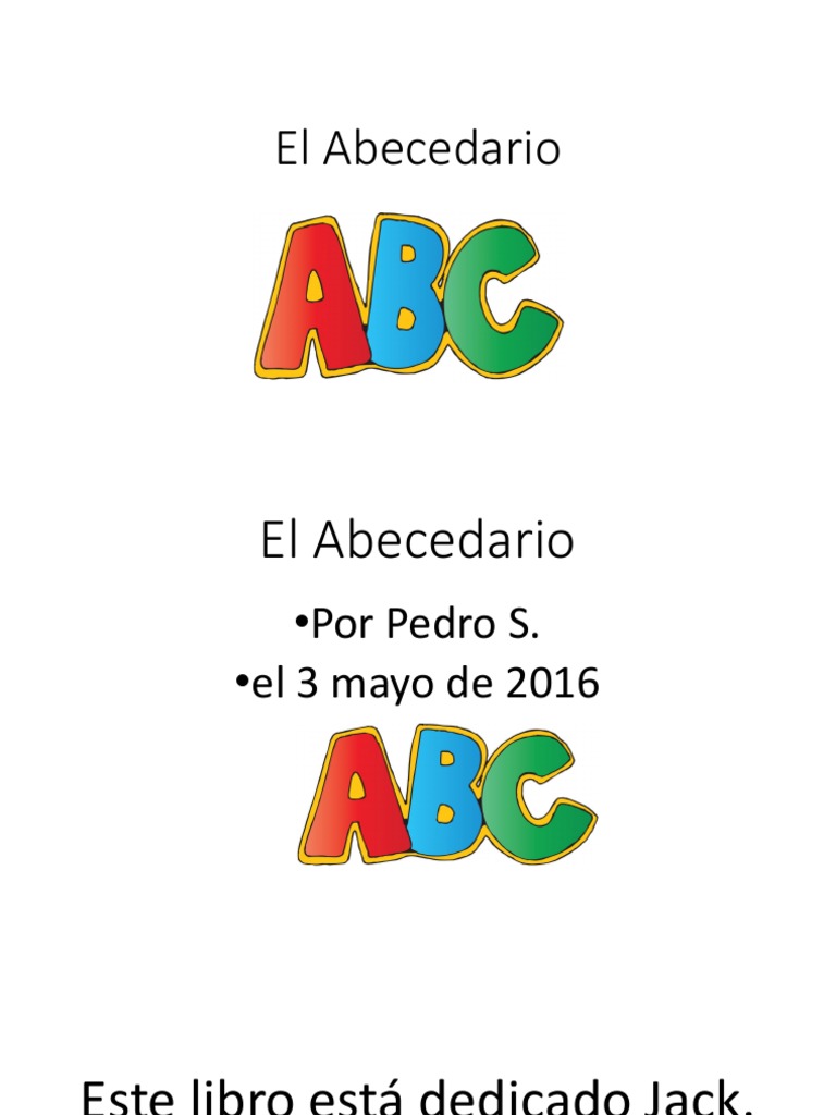 Mi Libro Del Abecedario Por Pablo PDF | PDF