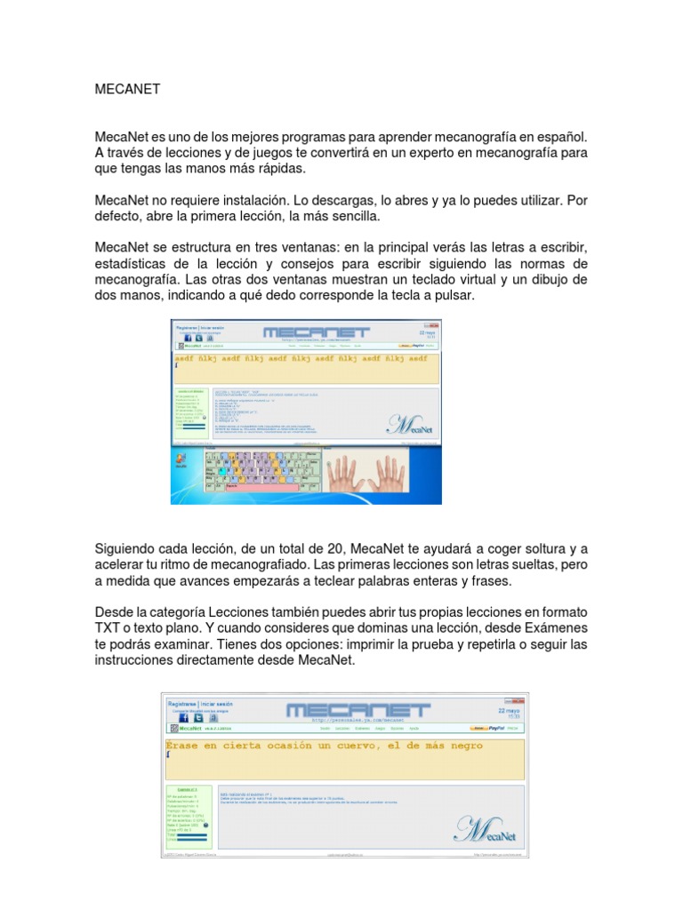 MECANET | PDF | Teclado | Windows XP
