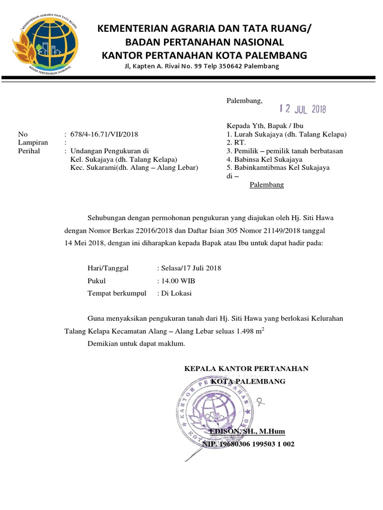 Surat BPN | PDF
