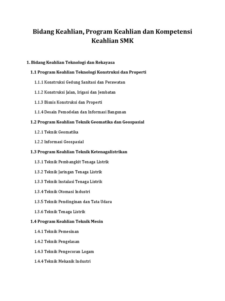 Bidang Keahlian, Program Keahlian dan Kompetensi Keahlian SMK.pdf