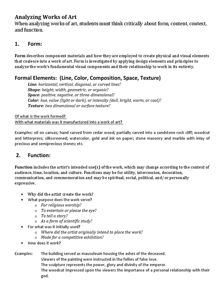 Ap Art History FFCC | PDF | Shape | Composition (Visual Arts)