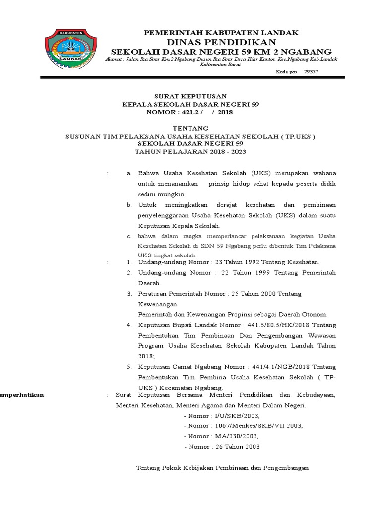 Contoh Keputusan TTG Komunikasi Internal | PDF