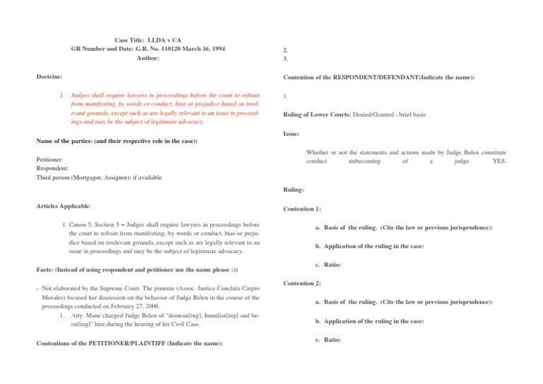 Digest Format | PDF | Judge | Jurisprudence