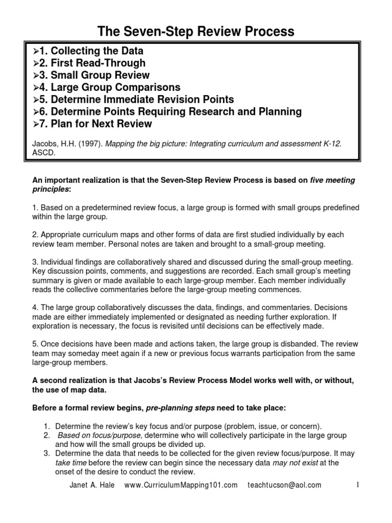 Seven Steps PDF | PDF | Curriculum | Data