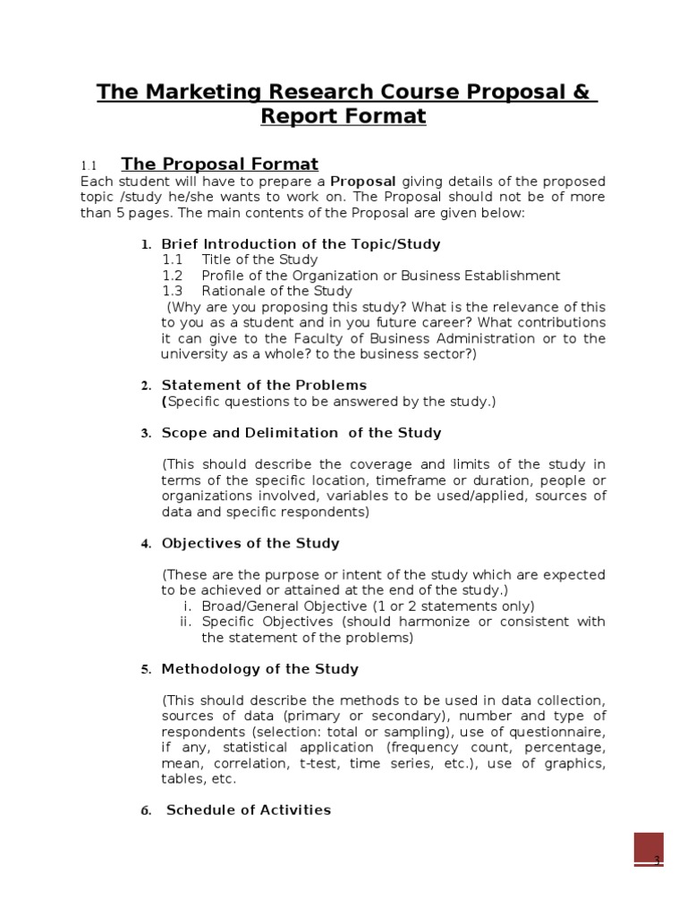 Proposal & Report Format | PDF | Time Series | Statistics